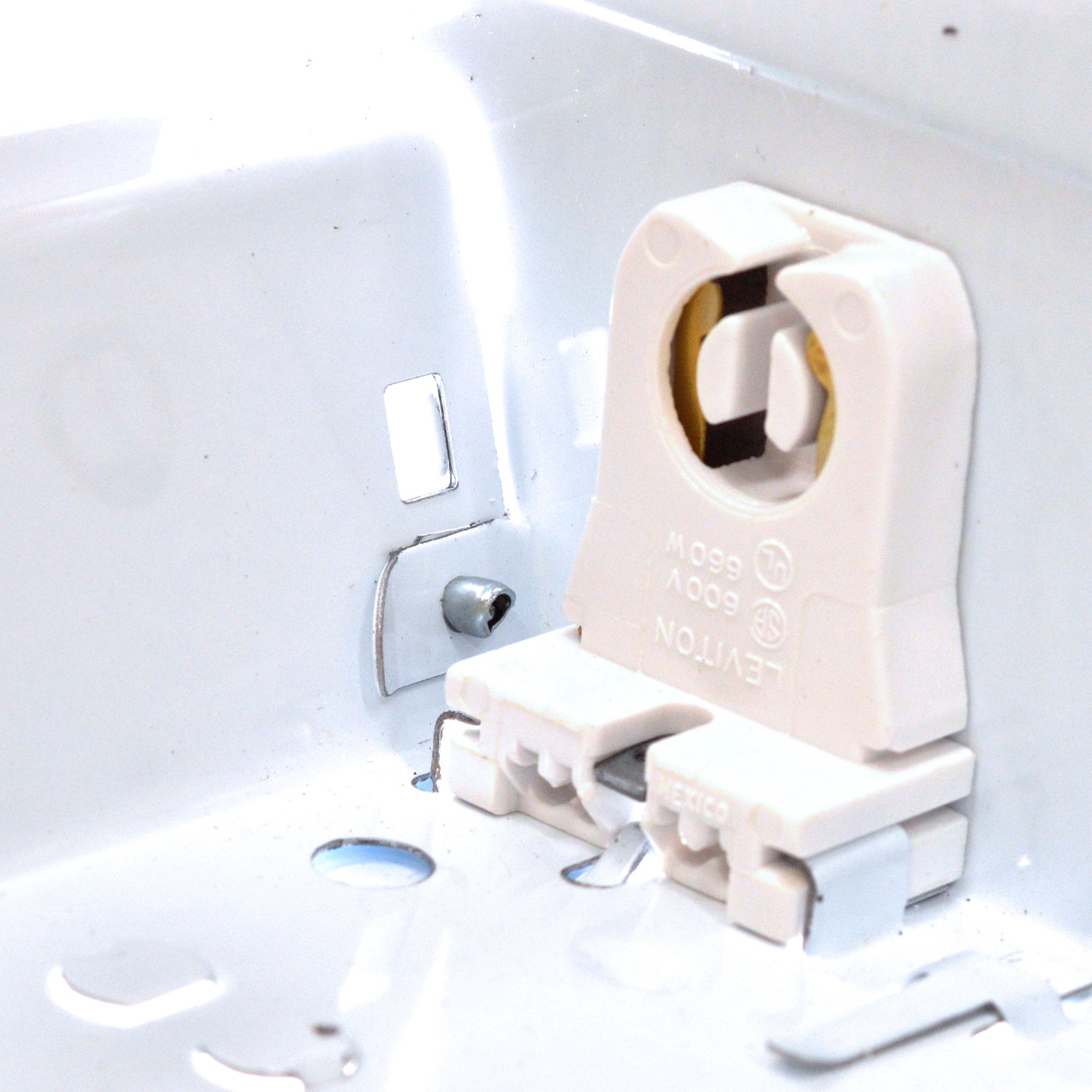 LED-Ready T8 Tube Light Fixture - Wrap Fixture with Prismatic Lens ...